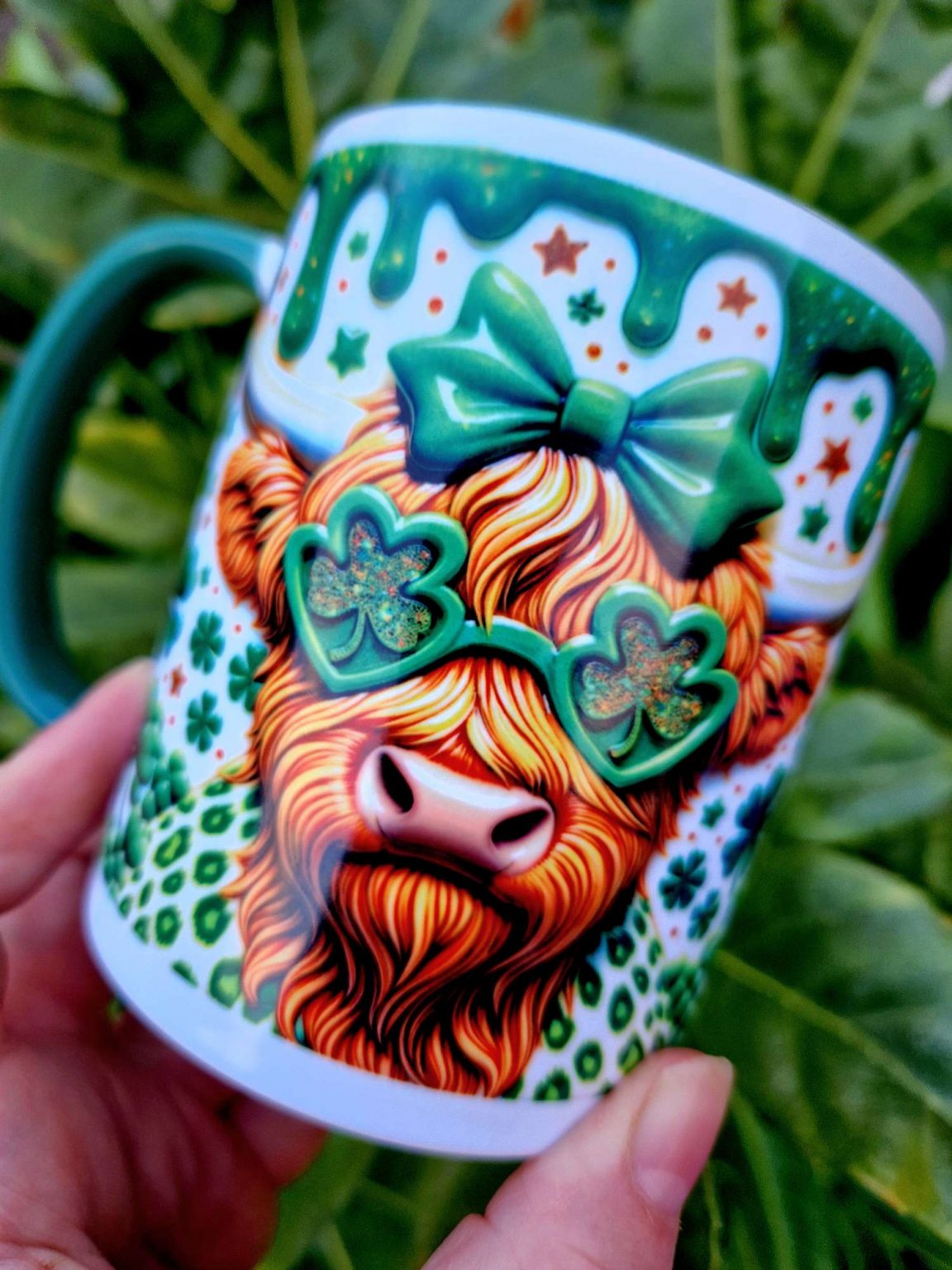 Lucky Highland Cow Mug - Personalised Gift - Hug Box Personalised Gift ...